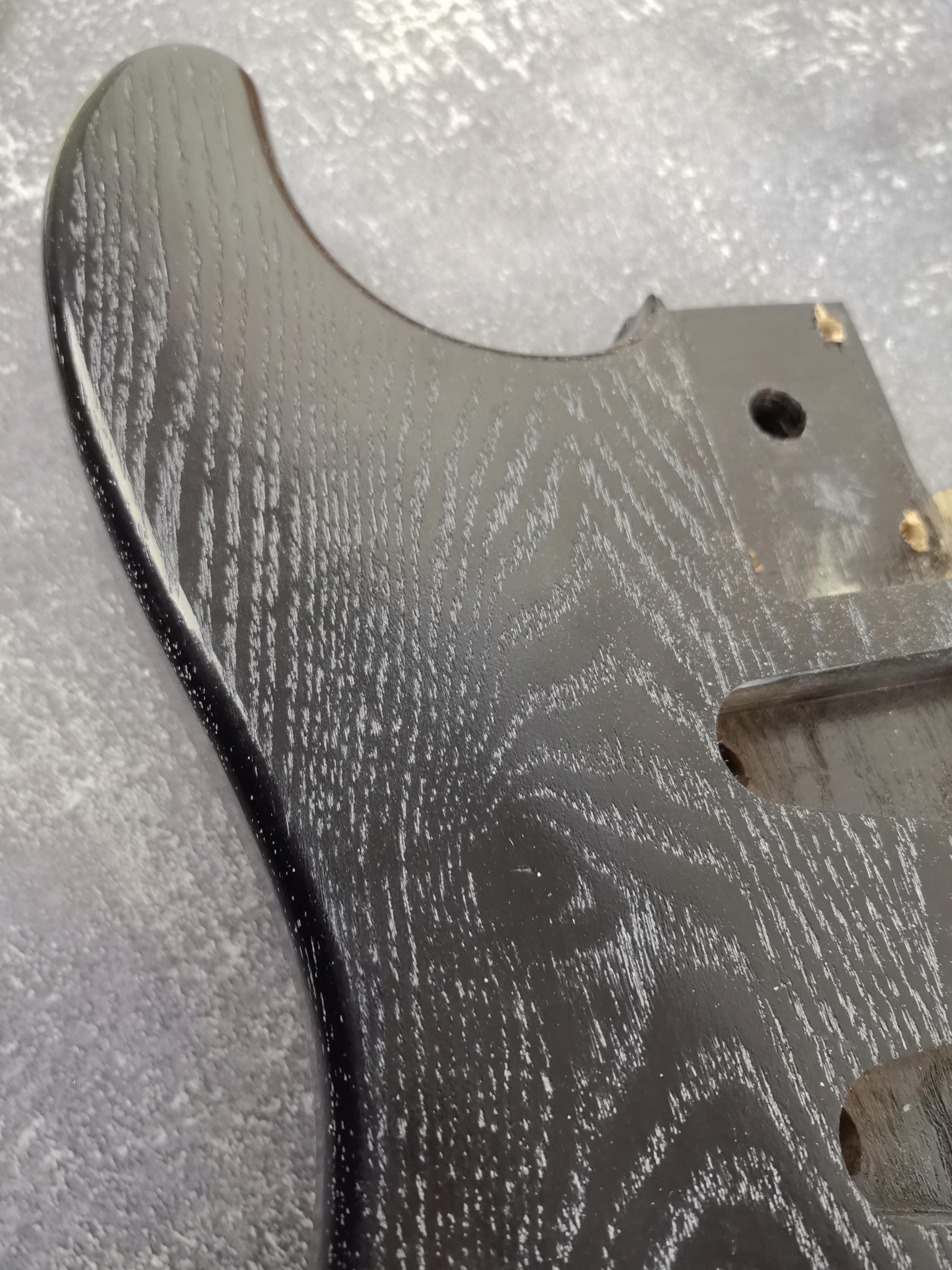 Sand Blasted Black Northern Ash S-type Guitar Body, SSS Config - Etsy