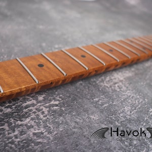 S Type Spoke Wheel Roasted Flame Maple Neck, Stainless Steel Frets ...