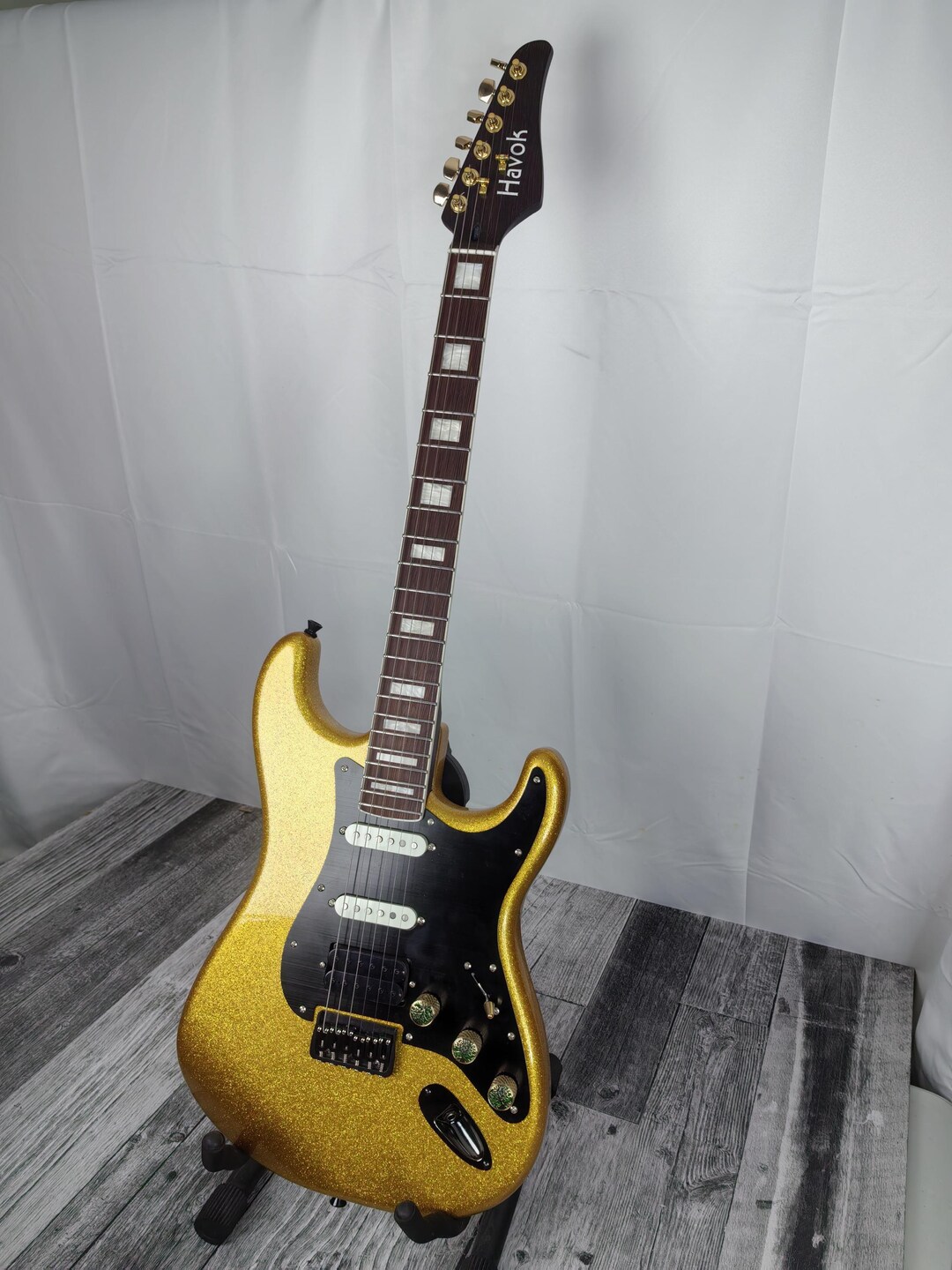 Havok Electric Guitar St Shape Hard Case Stainless Steel Frets High ...