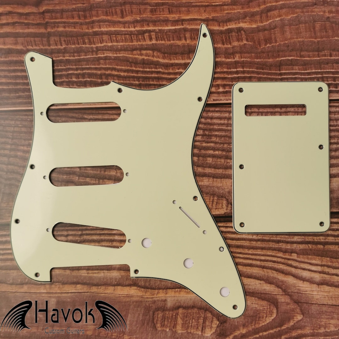 S Type Scratch Plate With Tremolo Cover, 4ply Plastic, S-style Vintage ...