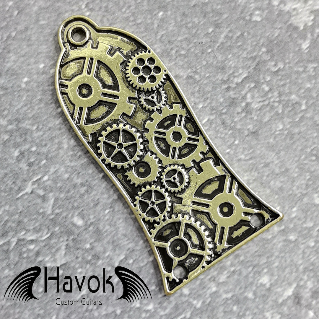 Truss Rod Gold, Steam Punk Cogwheel Shape Case for Electric Guitar ...