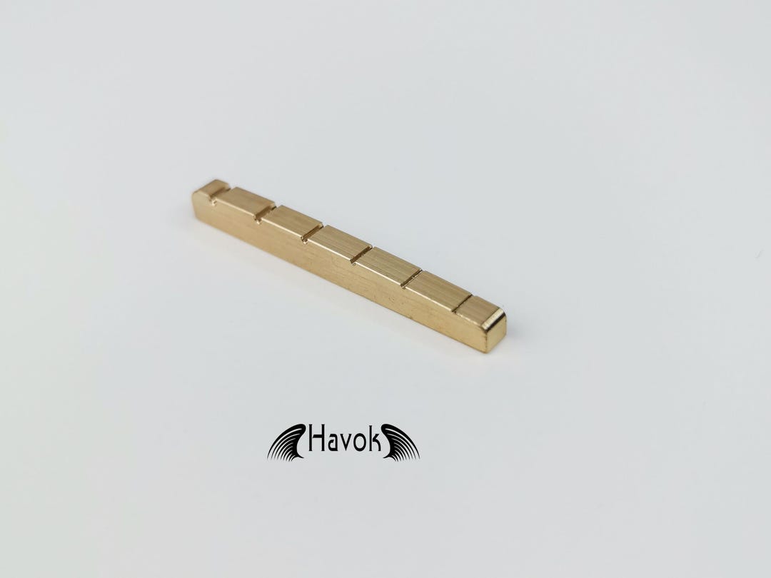 1 Piece Solid Brass Metal Electric Guitar Nut 42 Mm for Electric Guitar ...