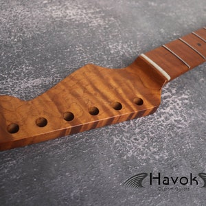 S Type Spoke Wheel Roasted Flame Maple Neck, Stainless Steel Frets ...