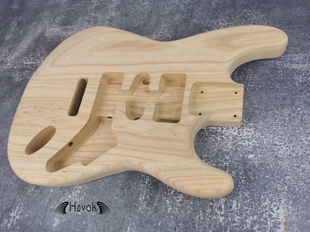 See-through Northern Ash S-type Guitar Body, Unfinished - Etsy