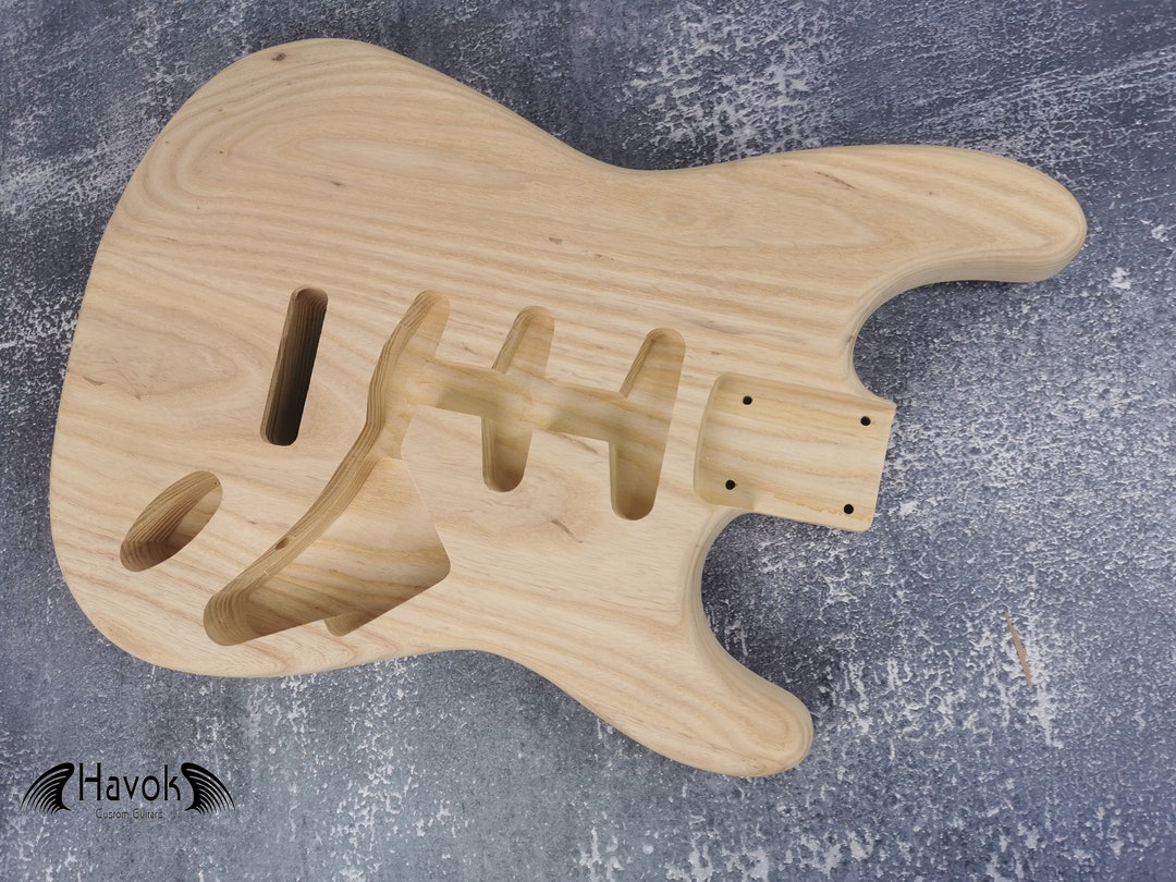 See-through Northern Ash S-type Guitar Body, Unfinished SSS Config - Etsy