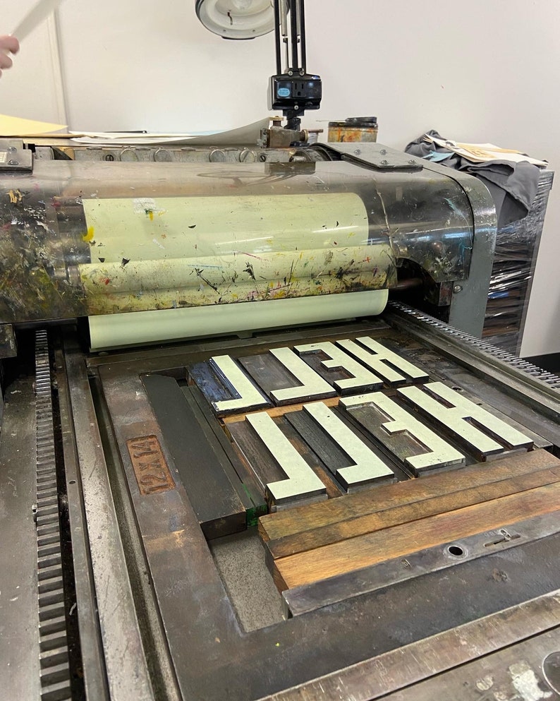 Letterpress Poster - Etsy