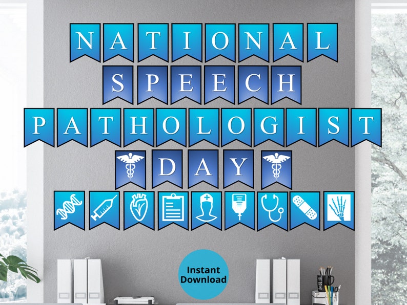 Speech Pathologist Day | Printable Wall Banner | Speech Pathologist ...