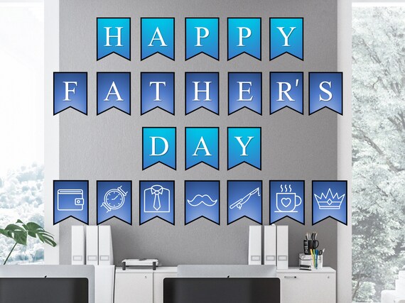 Happy Father's Printable Banner / Printable Father's - Etsy UK