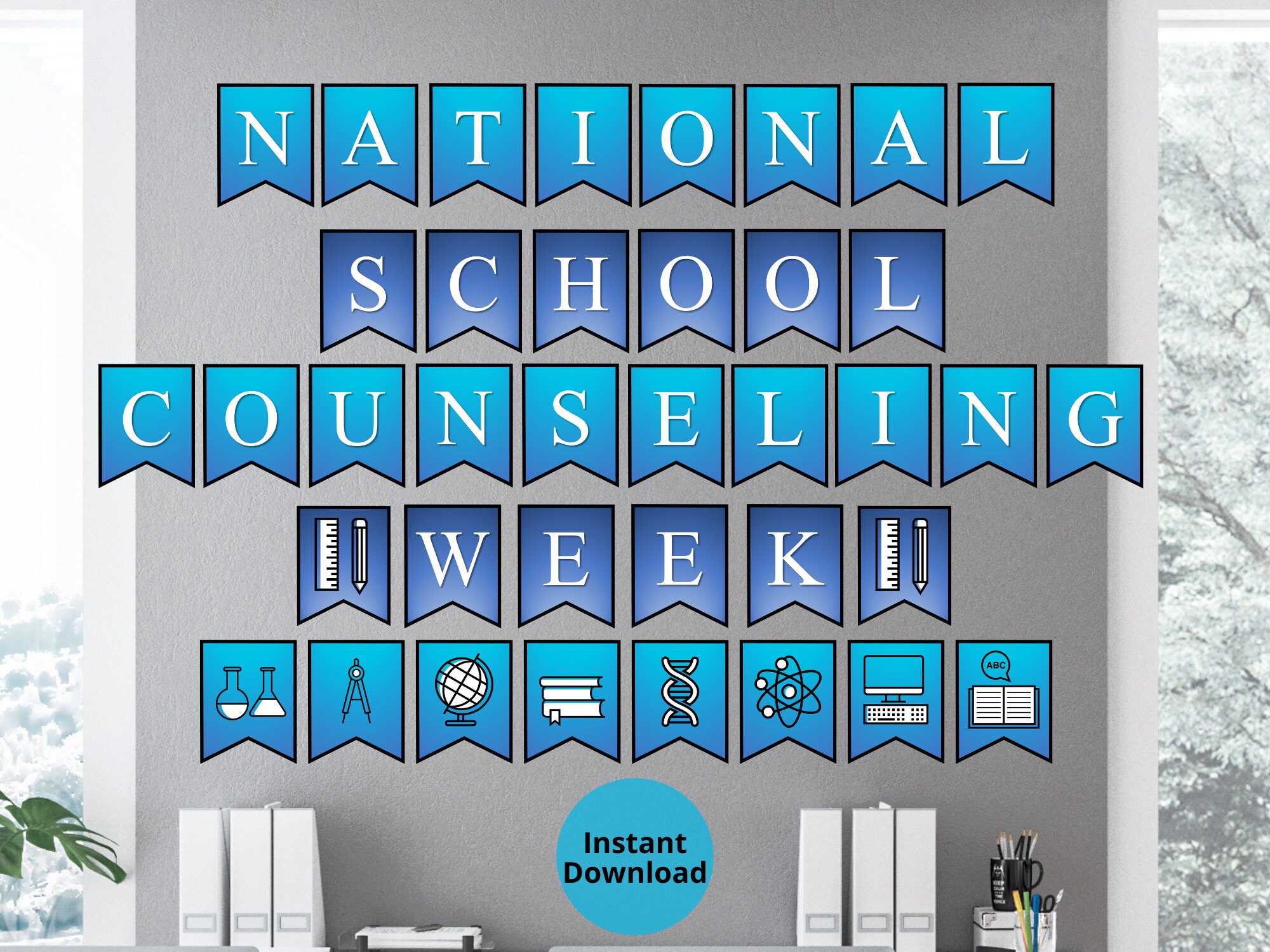 School Counseling Week | Printable Wall Banner | School Counselor Week ...