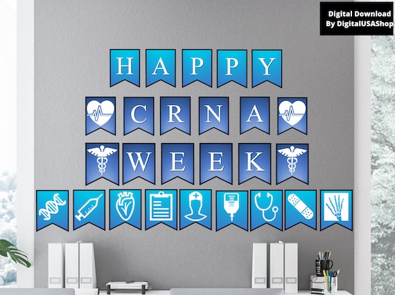 Happy National CRNA Week Printable Wall Banner Nurses Week - Etsy