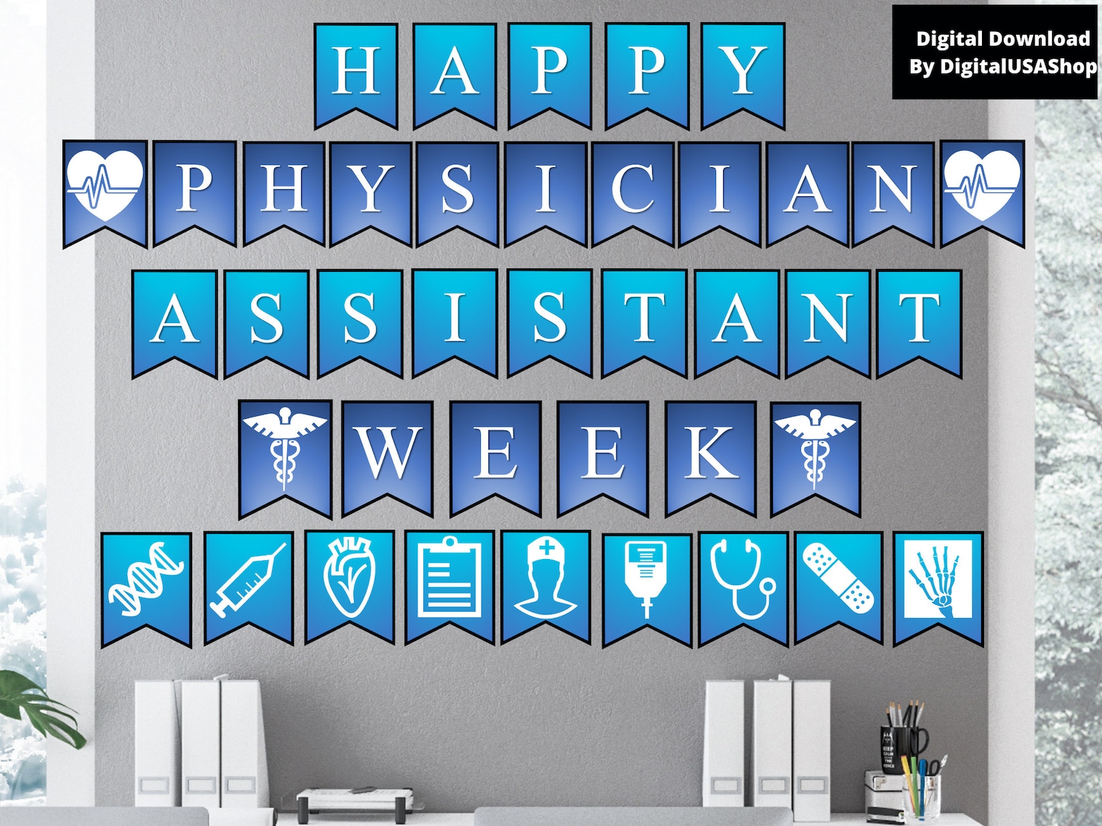 Physicians Assistant Week | Printable Wall Banner | PA Appreciation ...