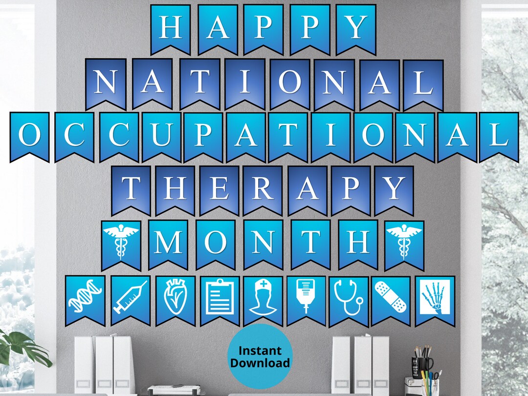 National Occupational Therapy Month | Printable Wall Banner ...