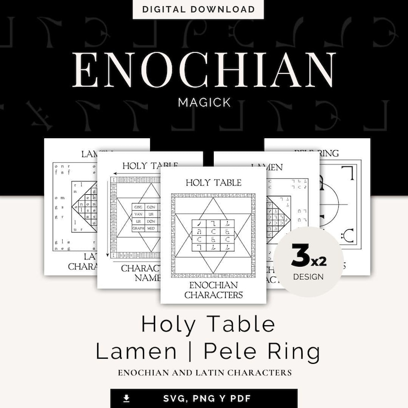 Enochian Magick - Holy Table, Lamen & Pele Ring | Enochian and Latin ...