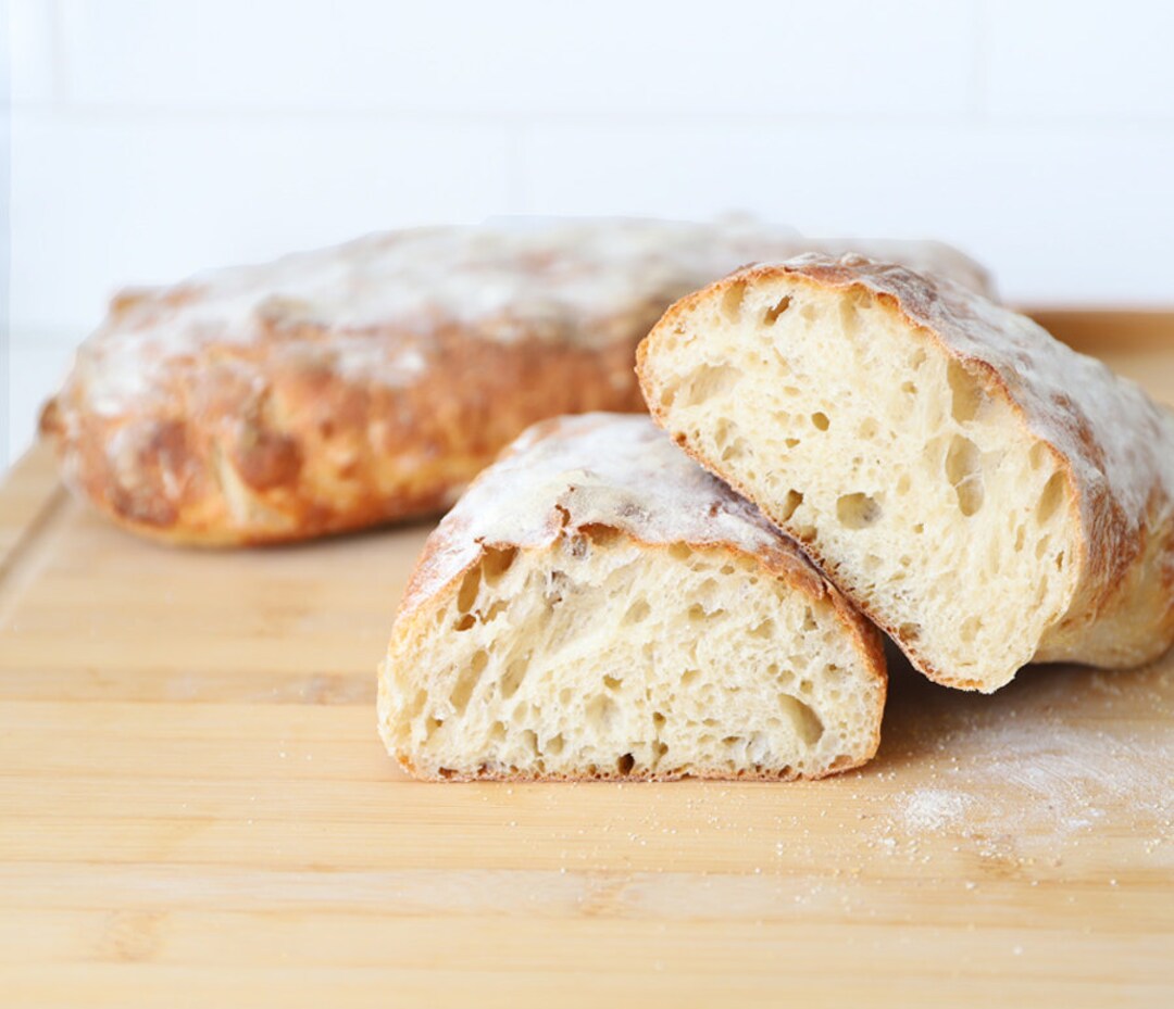 1.8 Lbs Bread Mix - CIABATTA - Organic Flour - No Sugar (makes 4) - Etsy