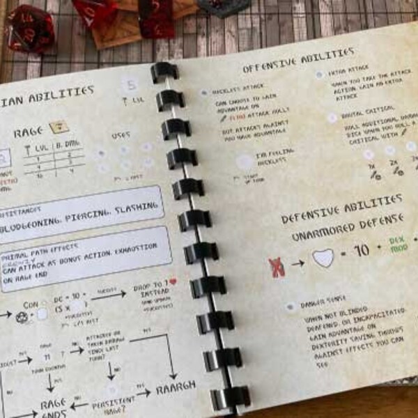 Dnd Character Journal - Etsy