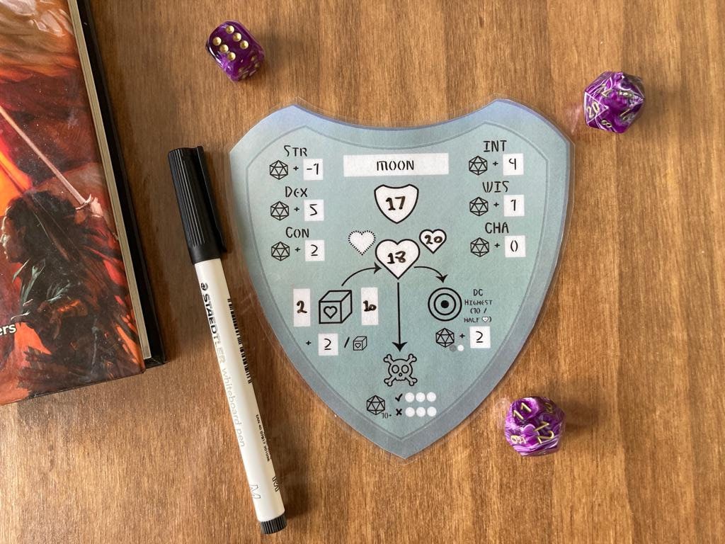 Dnd 5E Defenses Tracker Armor Class, Hit Points, Hit Dice, Saves ...