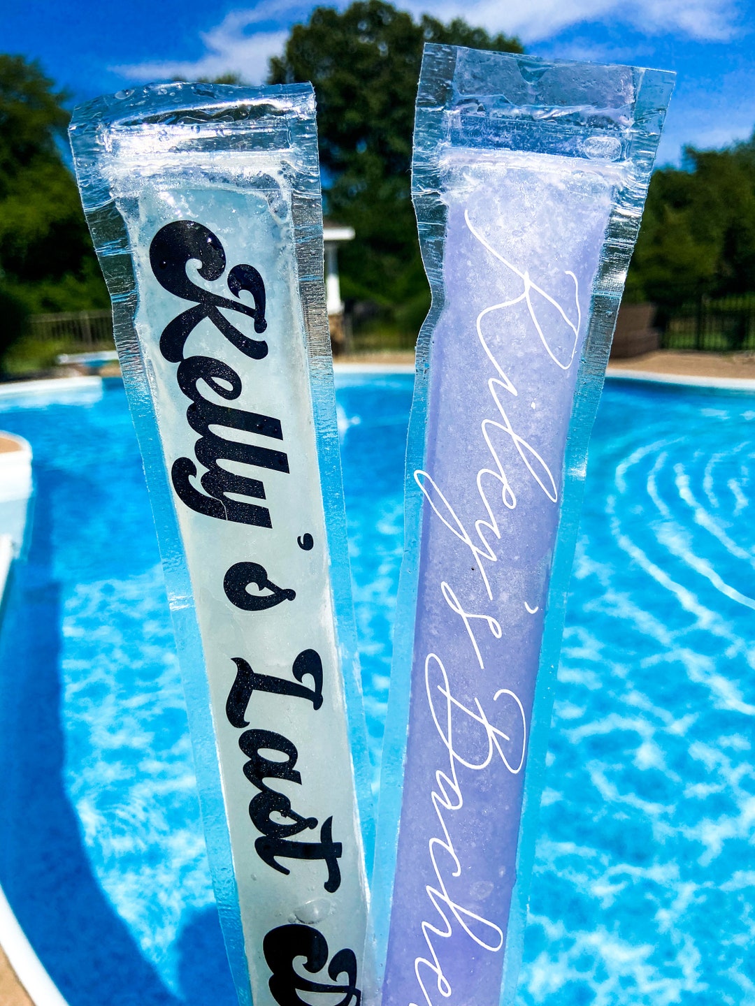 Custom Boozy Freeze Pop Tubes Personalized Ice Popsicle Pouches ...