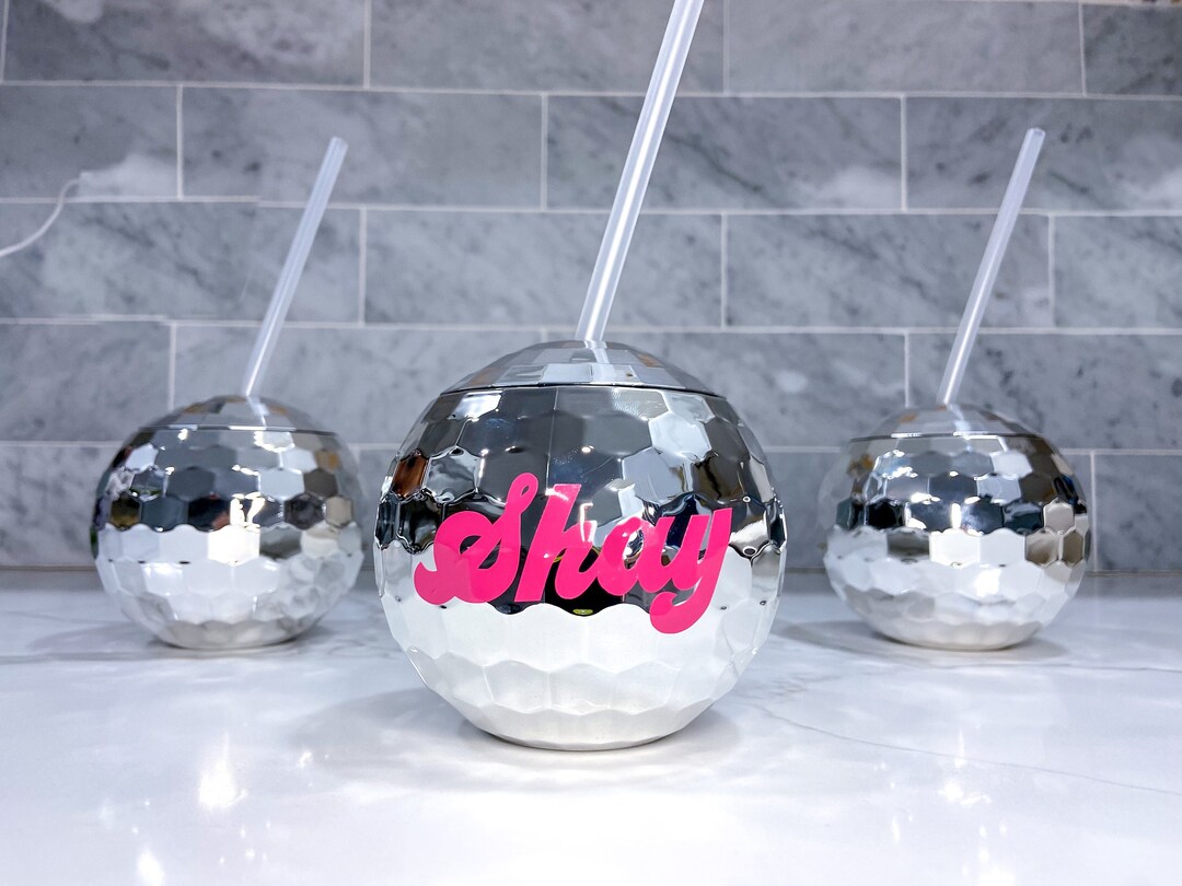 Personalized Disco Ball Cups Last Disco Custom Bachelorette Party ...