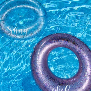 Personalized Glitter Pool Float: Bachelorette Party Swim Tube - Etsy