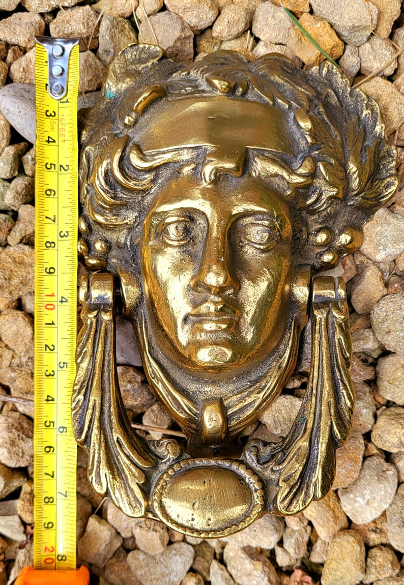 Pomona the Goddess Antique Brass Large ART NOUVEAU LADY Doorknocker ...
