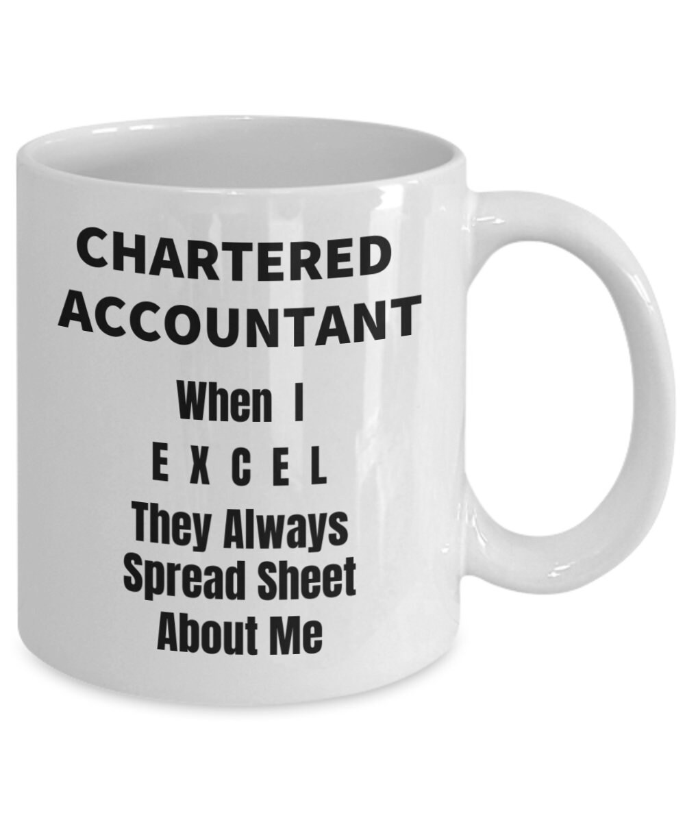 Chartered Accountant Mug, Financial Cup, Accounting Gift, Funny ...