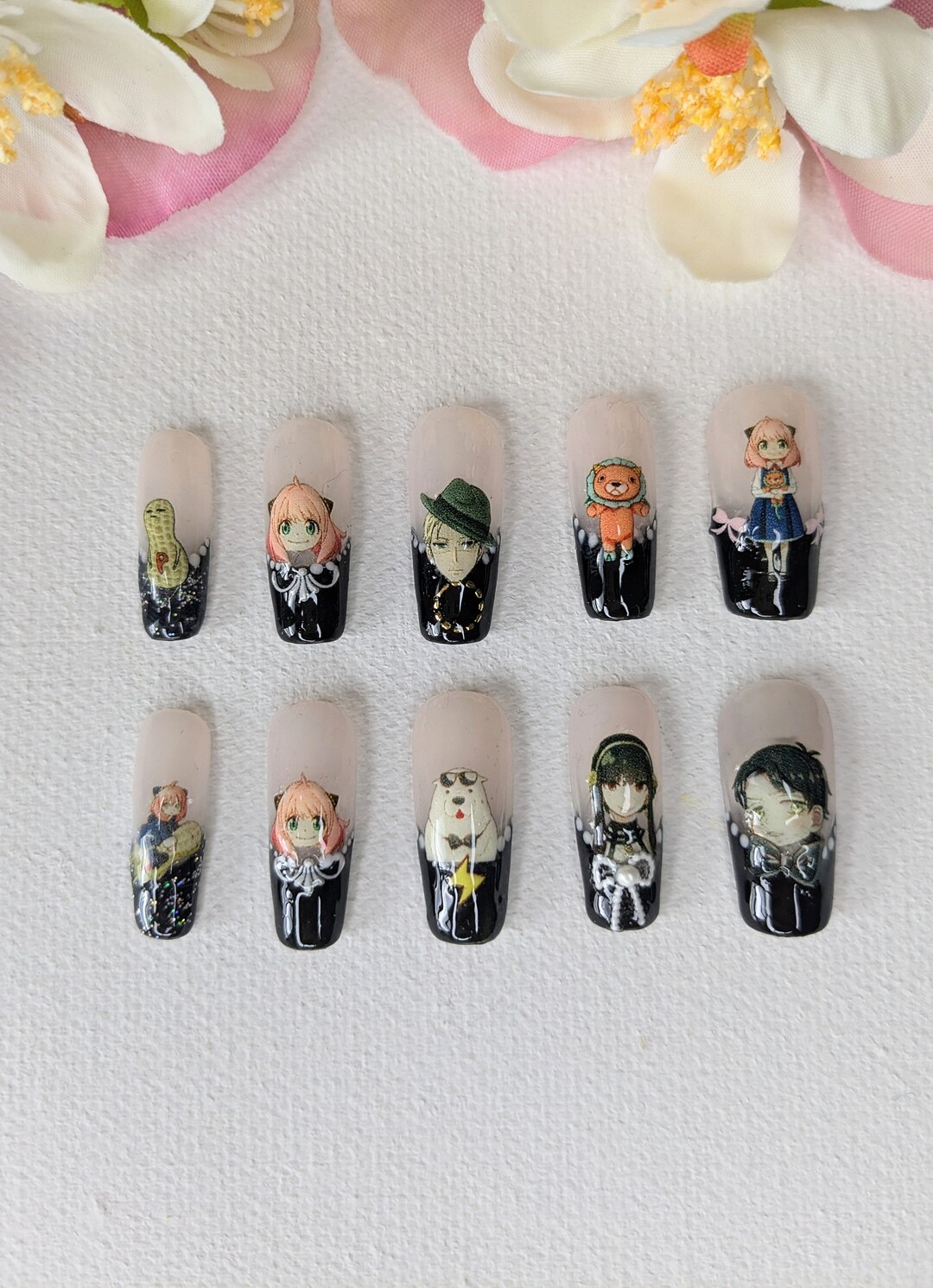 Cute Spy X Family Anya-themed Handcrafted Custom Made Stick on Press ...