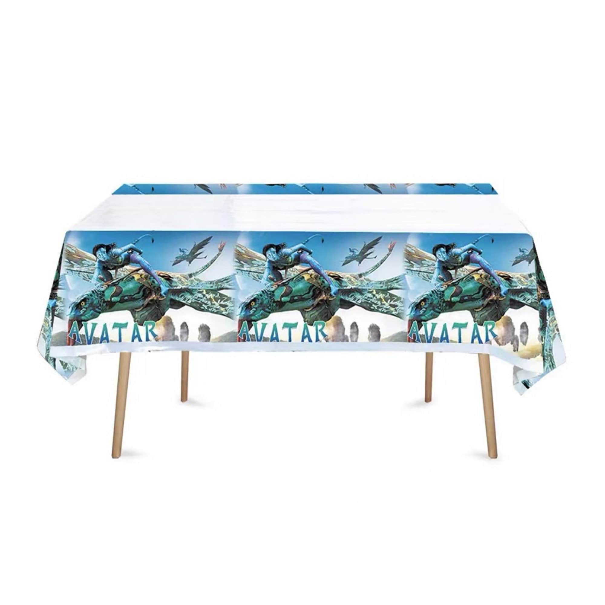 Avatar Party Tableware Disposable Dinnerware Cartoon Blue Leonopteryx ...