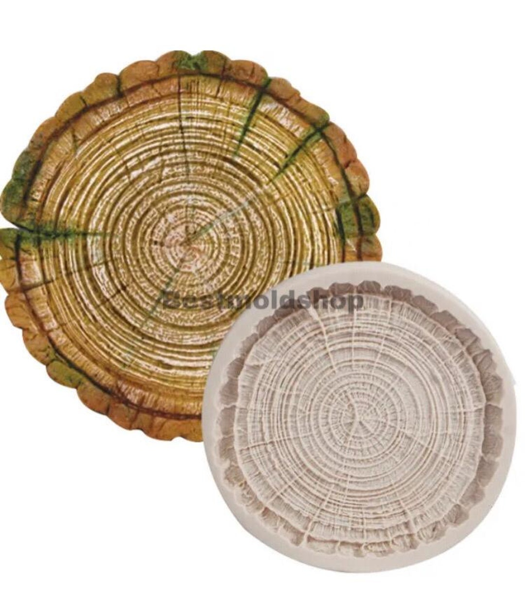Tree Stump Silicone Cake Fondant Decor Sugarcraft Mold Chocolate Baking ...