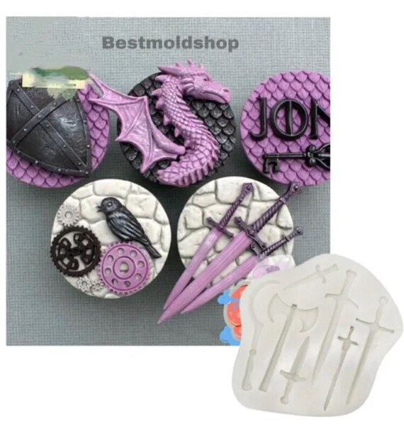 Vintage AX Sword Silicone Fondant Mold Cake Sugarcraft Topper - Etsy