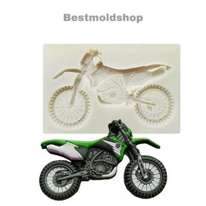 Motor Bike Silicone Mould Cake Decorating Gum Paste Sugar Topper ...