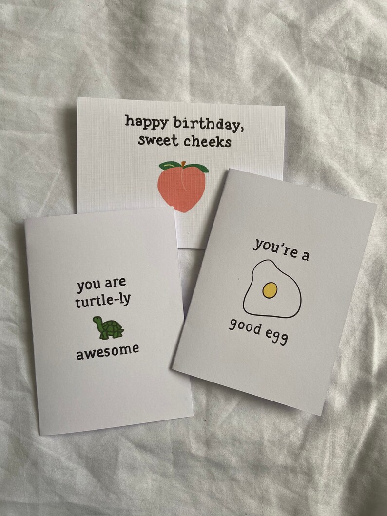 Punny Cute Cards Sets or Individual Handmade Cards - Etsy