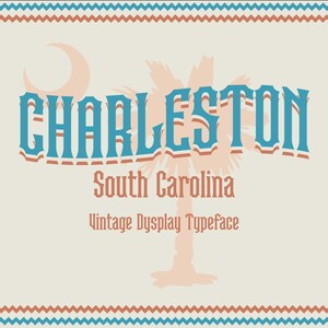 Charleston Vintage Display Typeface - Etsy