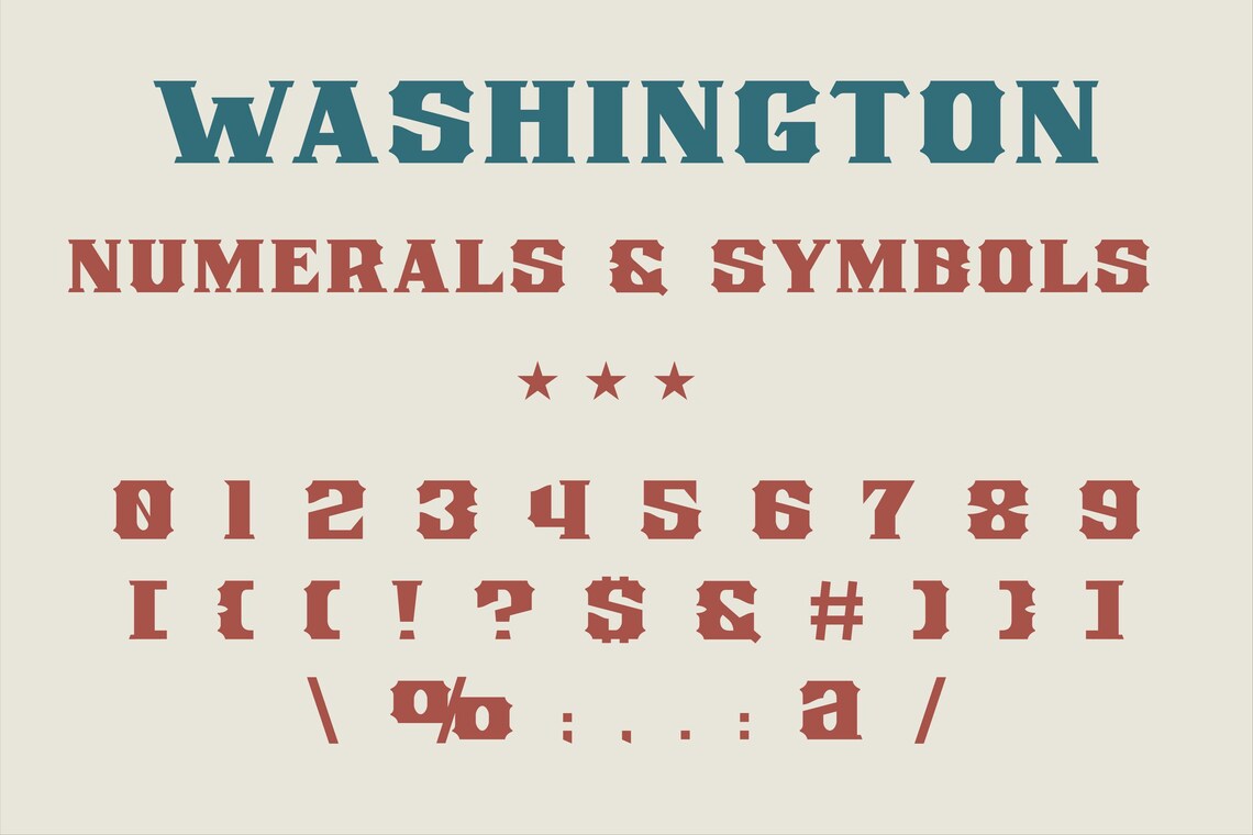Washington DC Typeface - Etsy