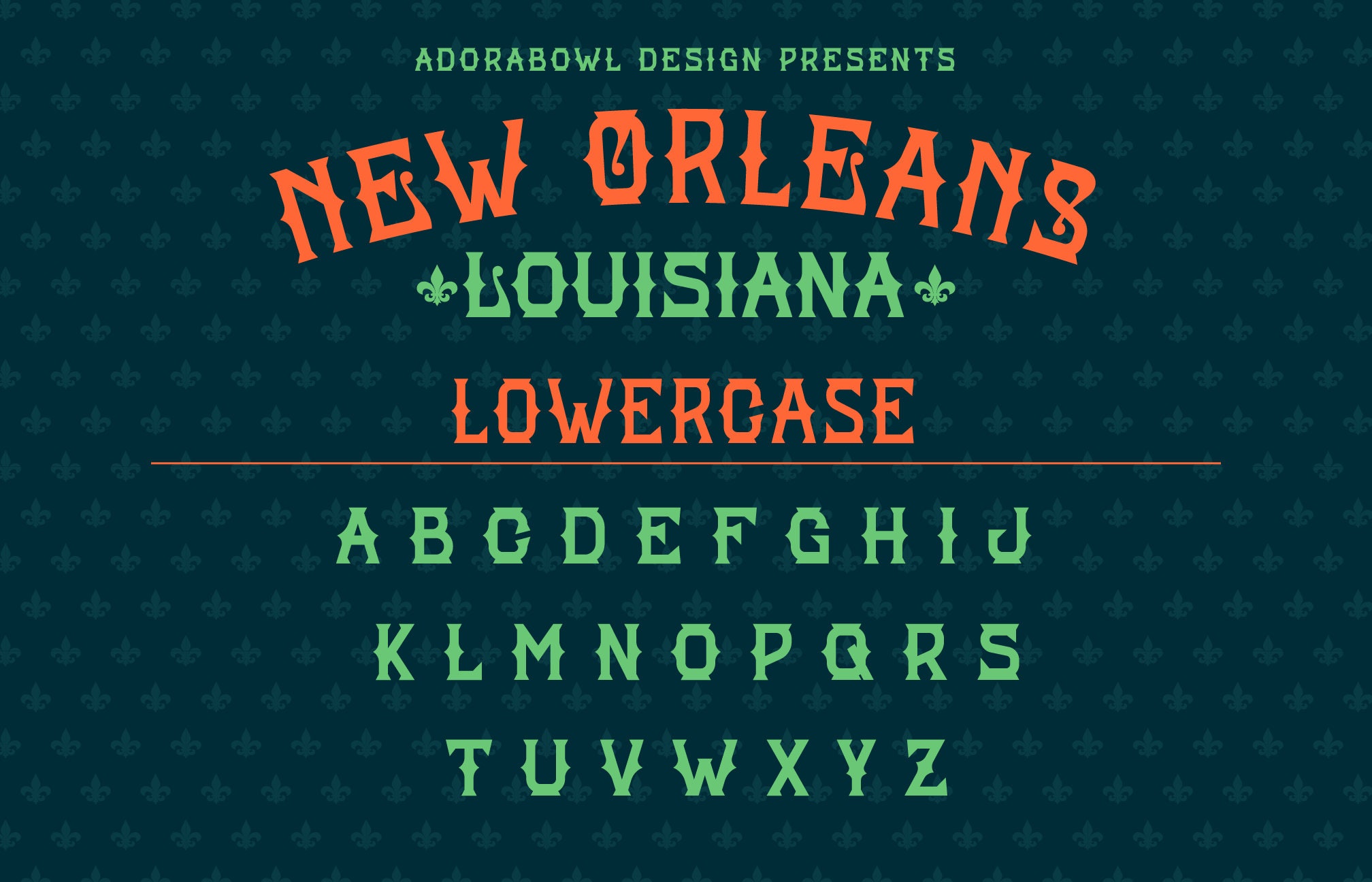 New Orleans LA Typeface - Etsy