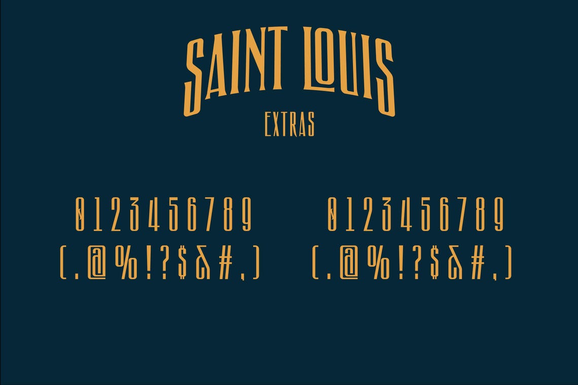 St Louis MO Typeface - Etsy