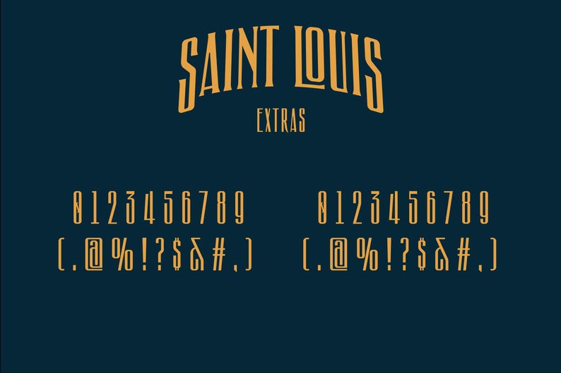 St Louis MO Typeface - Etsy