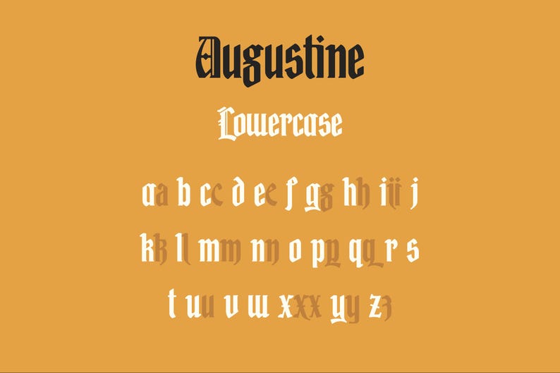 St Augustine Blackletter Font - Etsy