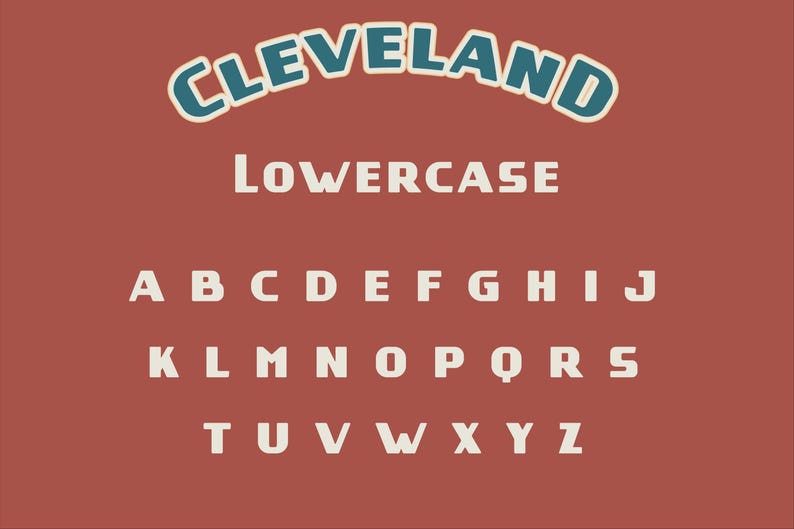 Cleveland OH Typeface - Etsy
