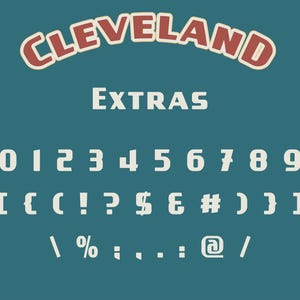 Cleveland OH Typeface - Etsy