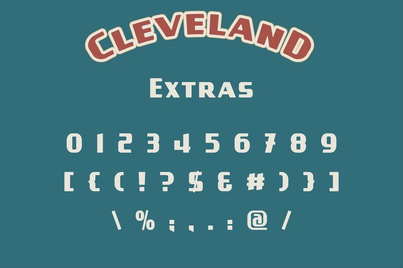 Cleveland OH Typeface - Etsy