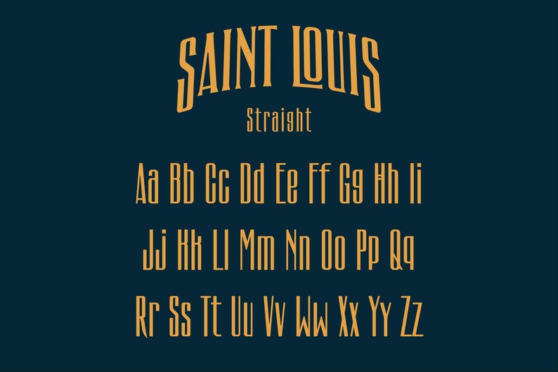 St Louis MO Typeface - Etsy