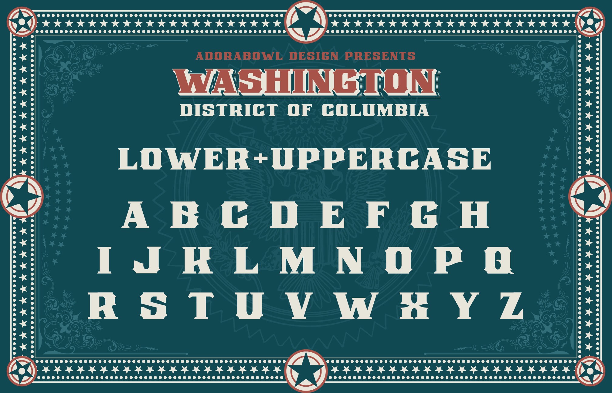 Washington DC Typeface - Etsy