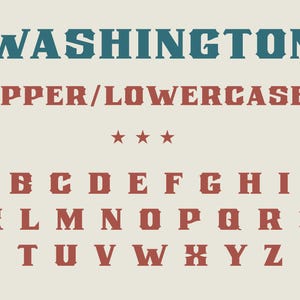 Washington DC Typeface - Etsy