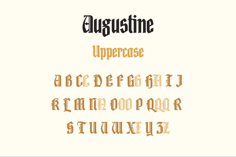 St Augustine Blackletter Font - Etsy