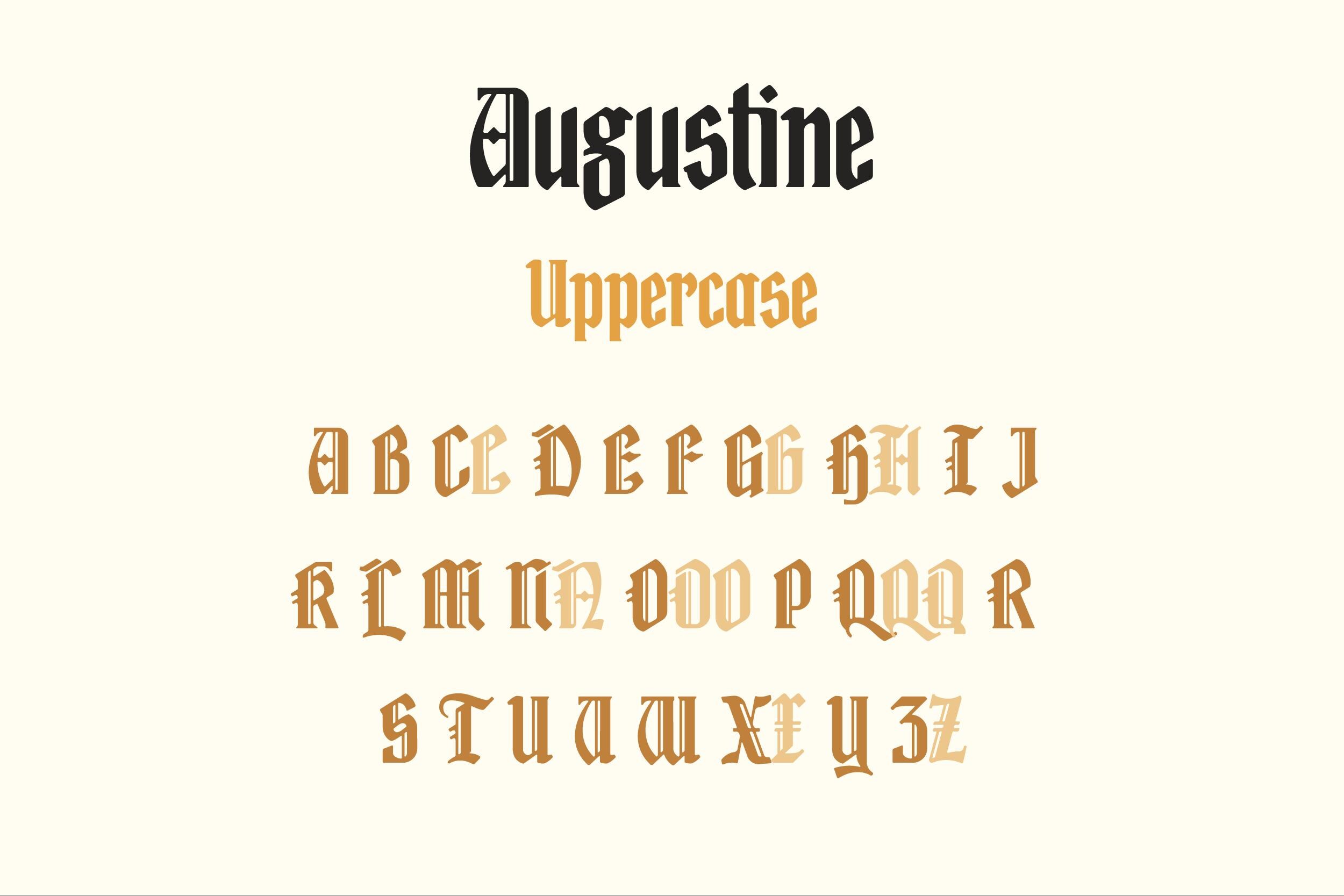 St Augustine Blackletter Font - Etsy