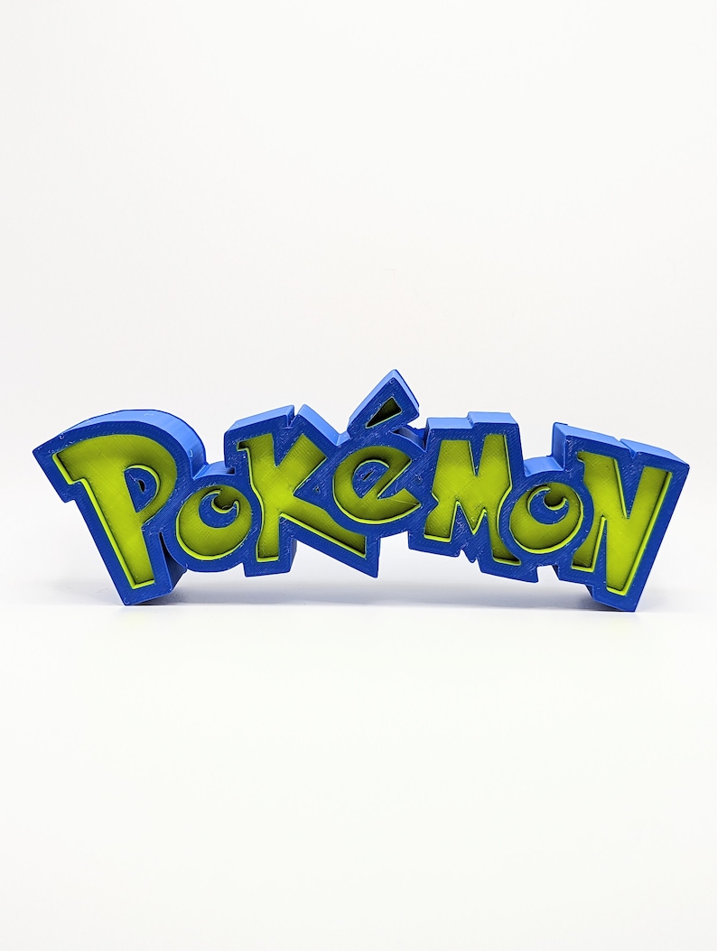 3D Printed Pokemon Sign for Displaying Funko Pops or Memorabilia - Etsy