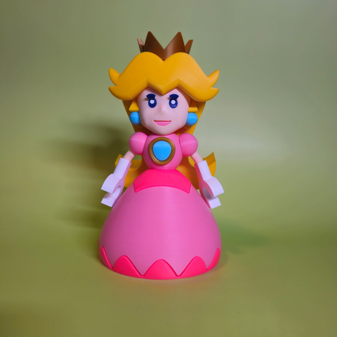 Mini Princess Peach Toy Mario Vs. Donkey Kong Statue - Etsy