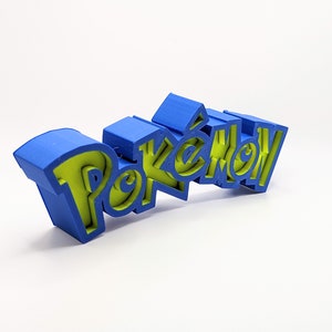3D Printed Pokemon Sign for Displaying Funko Pops or Memorabilia - Etsy