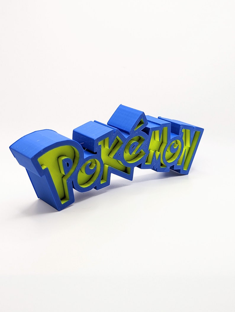 3D Printed Pokemon Sign for Displaying Funko Pops or Memorabilia - Etsy