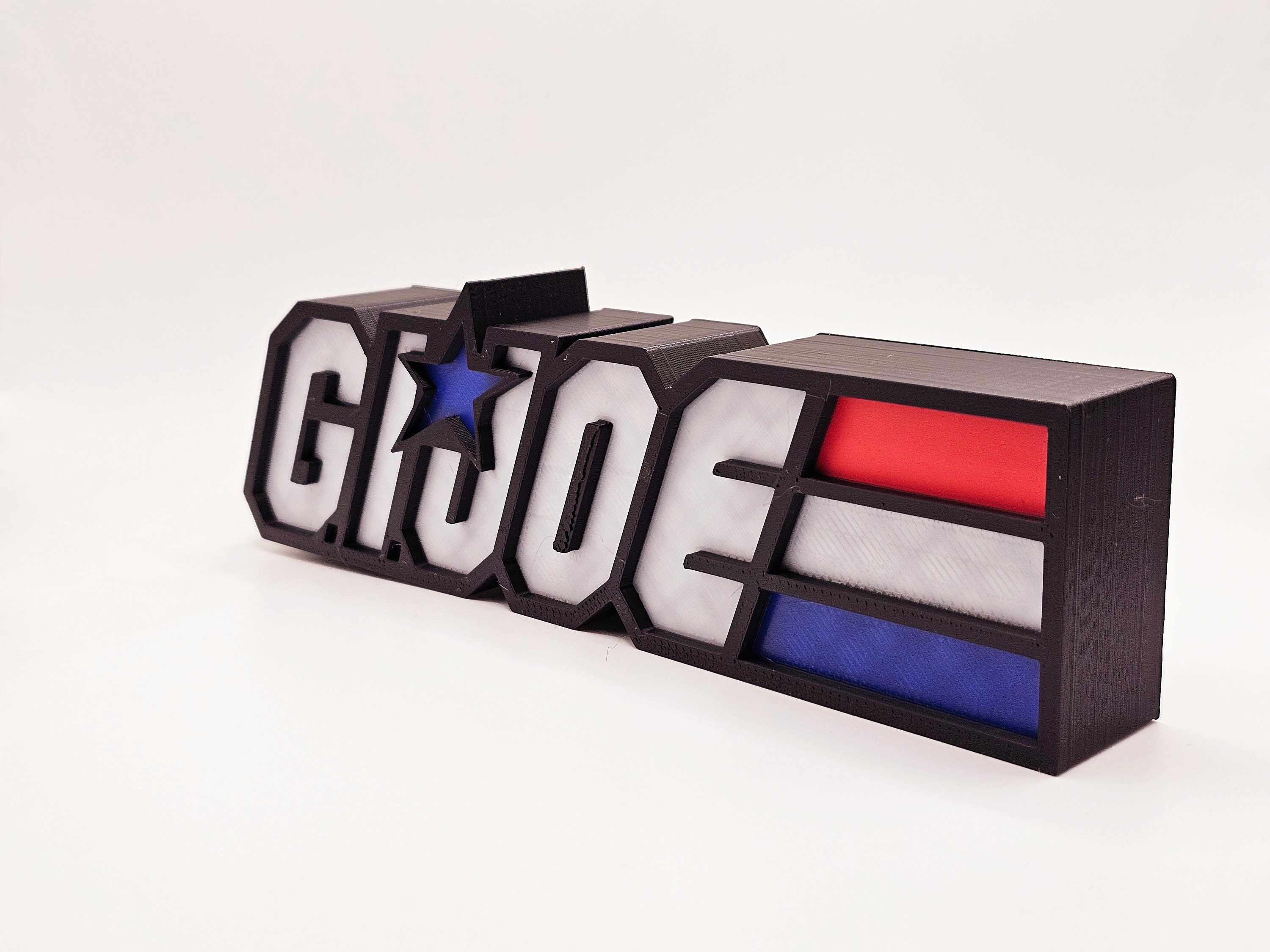 G.I. Joe Sign for Collectible Display 3D Printed - Etsy